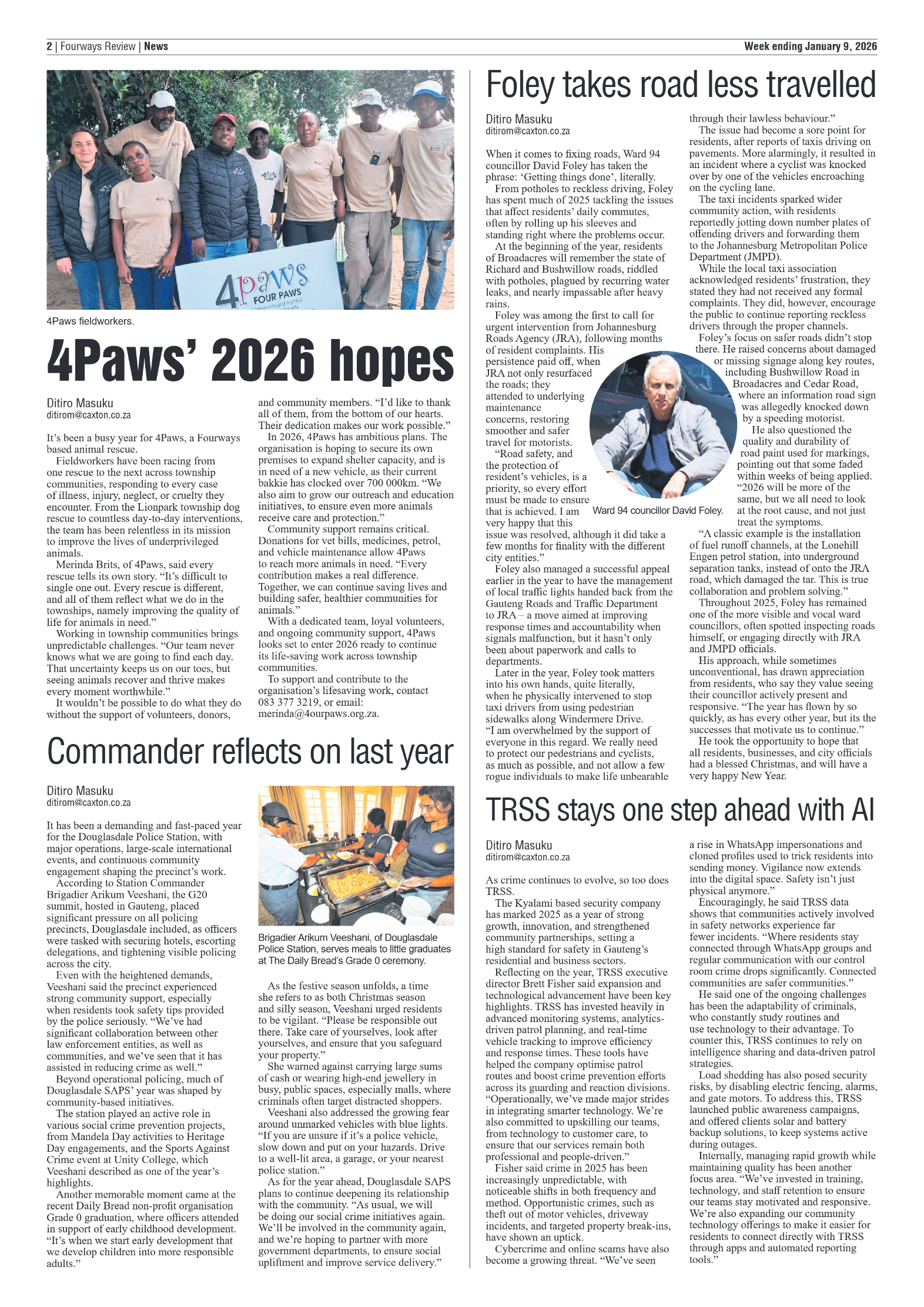 Fourways Review 9 January 2026 | Fourways Review